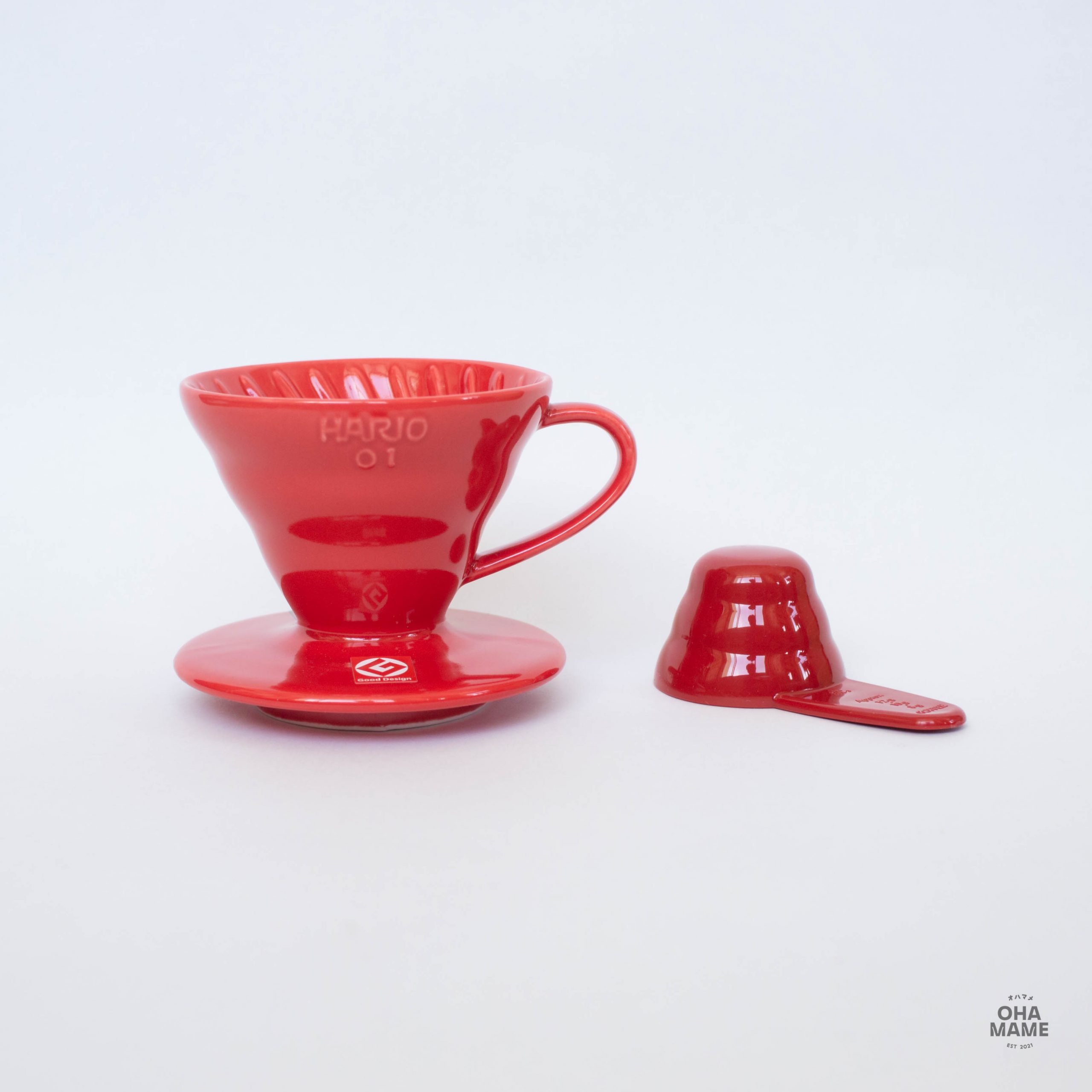 Hario V60 Dripper 01 Ceramic Red - Ohamame