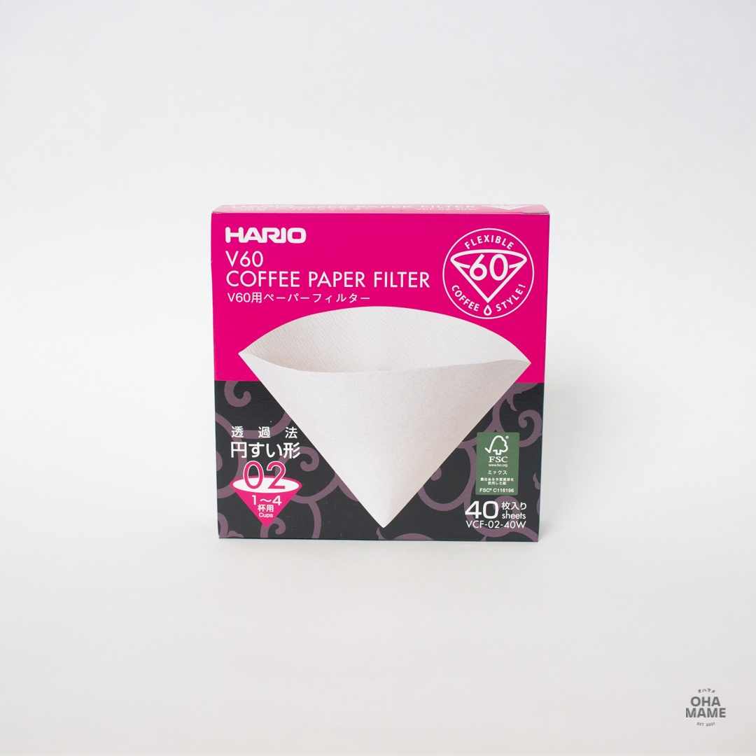 Hario V60 Paper Filter 02 White 40 sheets - Ohamame