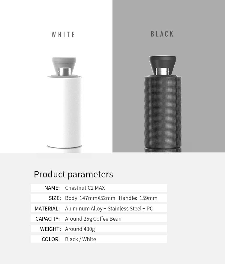 Timemore Chestnut C2 Max Grinder - Black - Ohamame